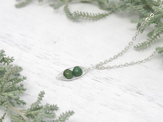 Mother Daughter two peas in a pod necklace ***** gift for her twin mom ...