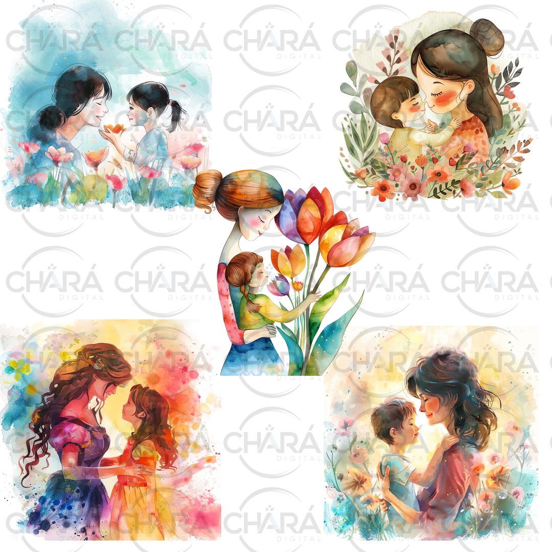 18 Mother's Day Clipart, Digital Download, High Quality Jpgs, Printable ...