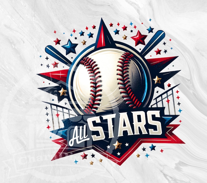 All Stars Baseball Png Design, Baseball Team Sublimation Png, Sport Png ...