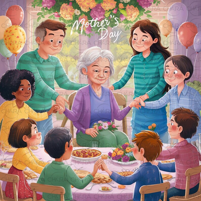 10 Mother's Day Clipart, Digital Download, High Quality Jpgs, Printable ...