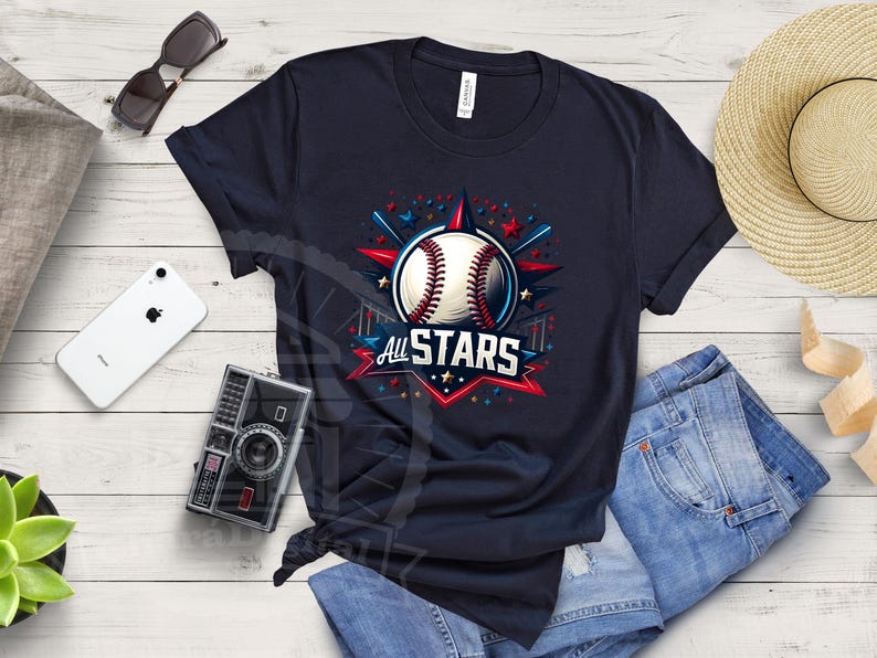 All Stars Baseball Png Design, Baseball Team Sublimation Png, Sport Png ...