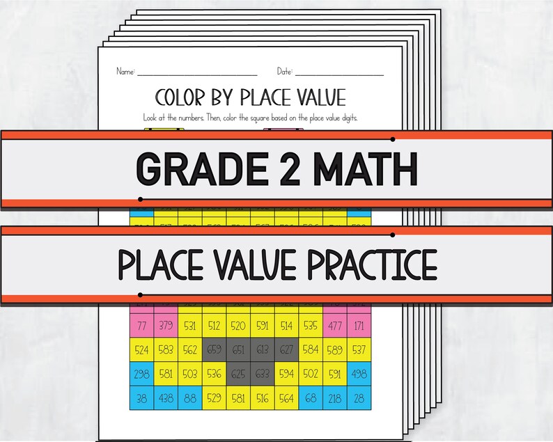 Color by Place Value - Etsy