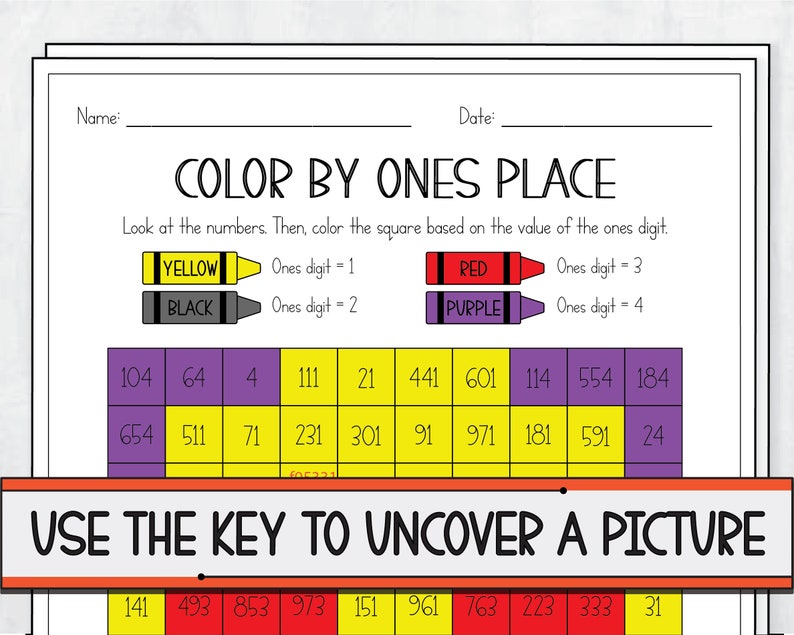 Color by Place Value - Etsy