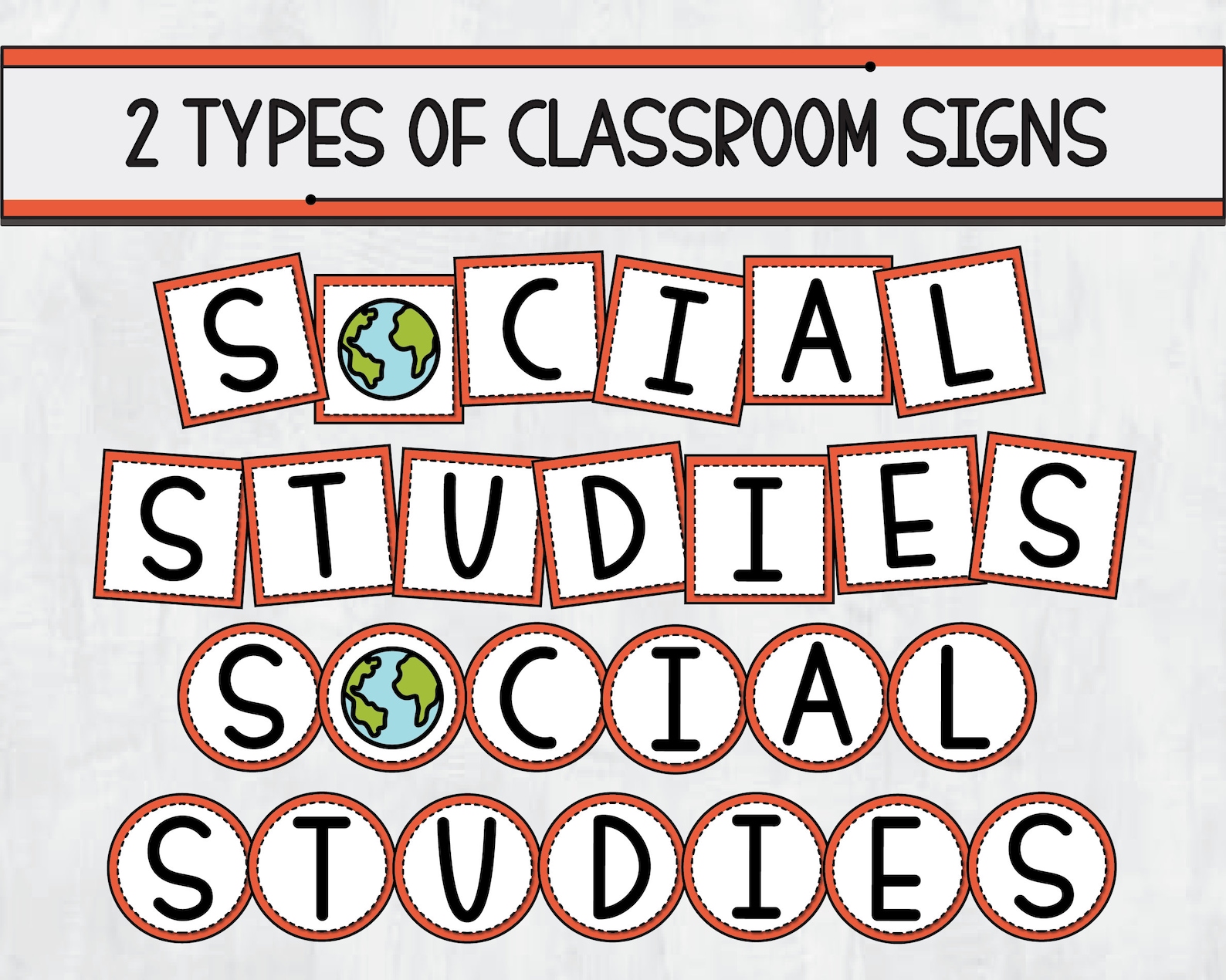 Social Studies Classroom Signs & Labels - Etsy