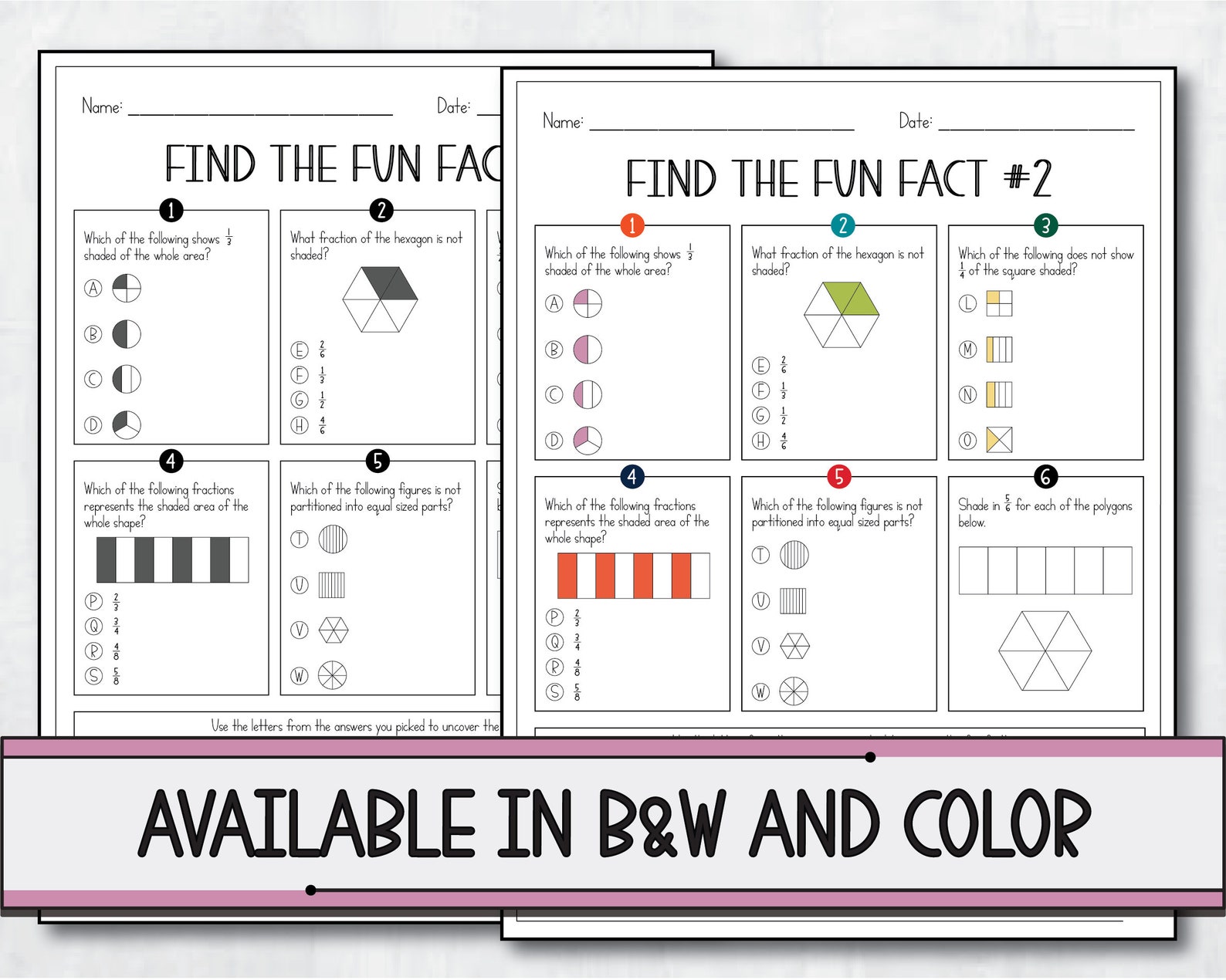 Find the Fun Fact: Third Grade Geometry Review - Etsy