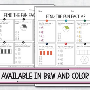 Find the Fun Fact: Third Grade Geometry Review - Etsy