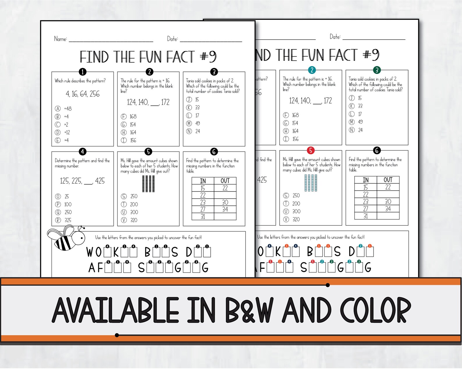 Third Grade Math Operations and Algebraic Thinking Review - Etsy