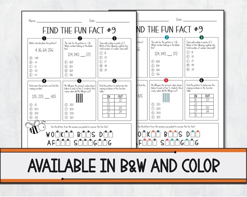Third Grade Math Operations and Algebraic Thinking Review - Etsy