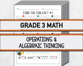 1st Grade Math Jeopardy: Operations and Algebraic Thinking - Etsy