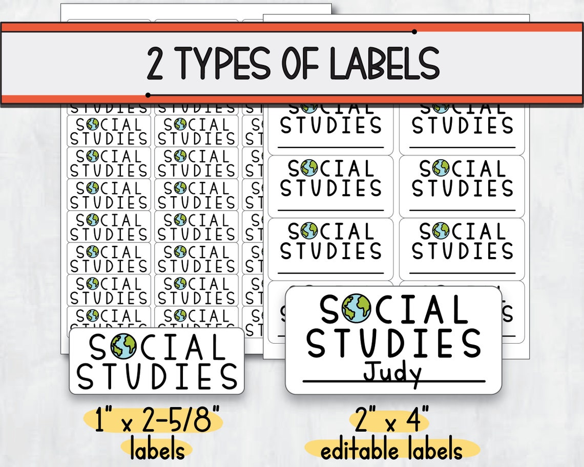 Social Studies Classroom Signs & Labels - Etsy