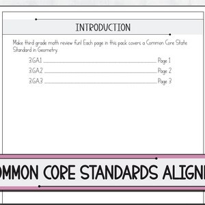 Find the Fun Fact: Third Grade Geometry Review - Etsy