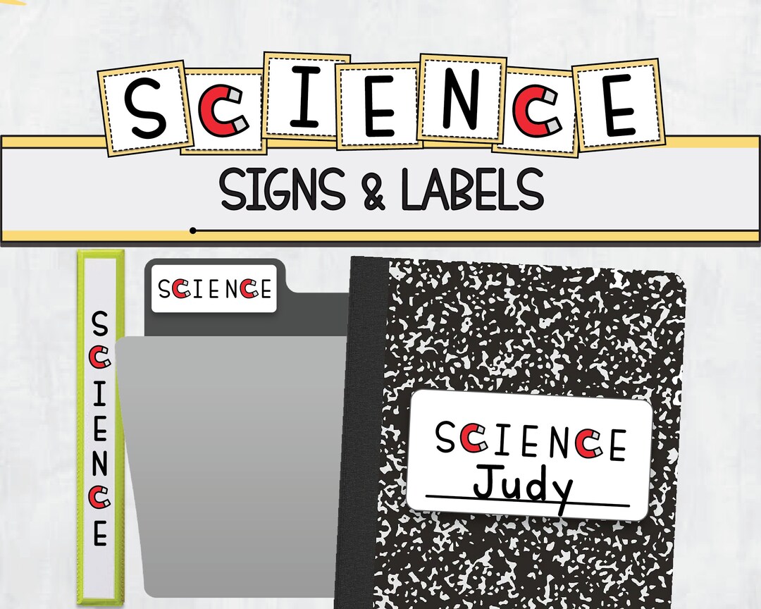 Science Classroom Signs & Labels - Etsy
