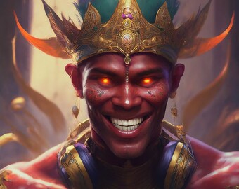 PRINTABLE the Djinn That Got His Freedom Art DOWNLOADABLE Modern Living ...