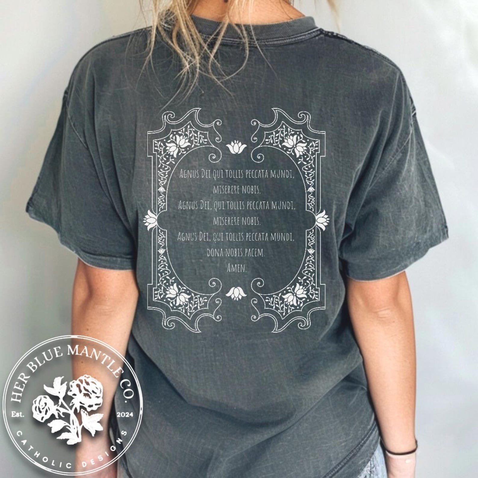 Agnus Dei Catholic T-shirt for Women, Catholic Gifts, Lamb of God ...