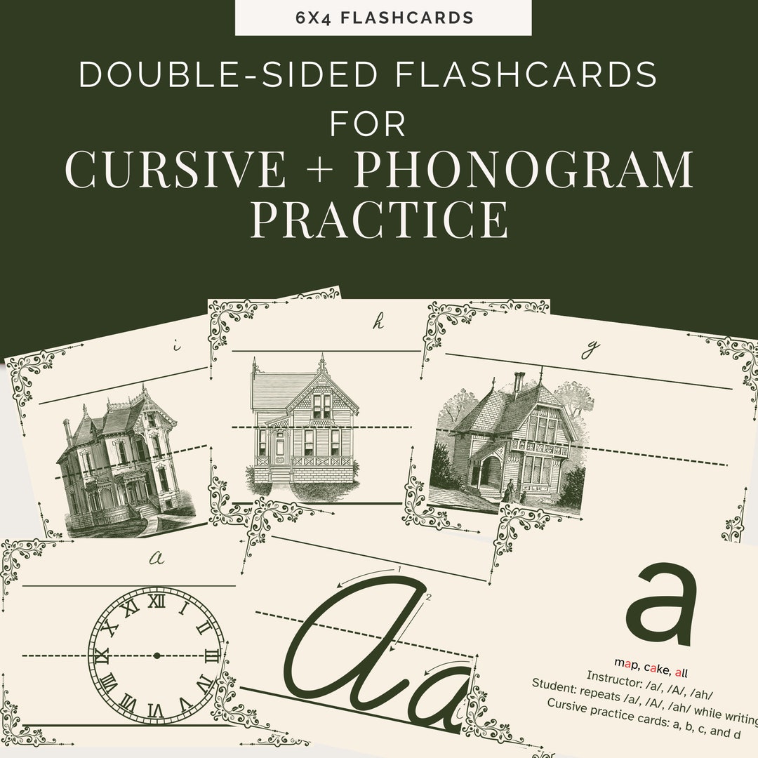 Kids Cursive and Phonogram Practice Set, Phonogram Letter Lessons ...