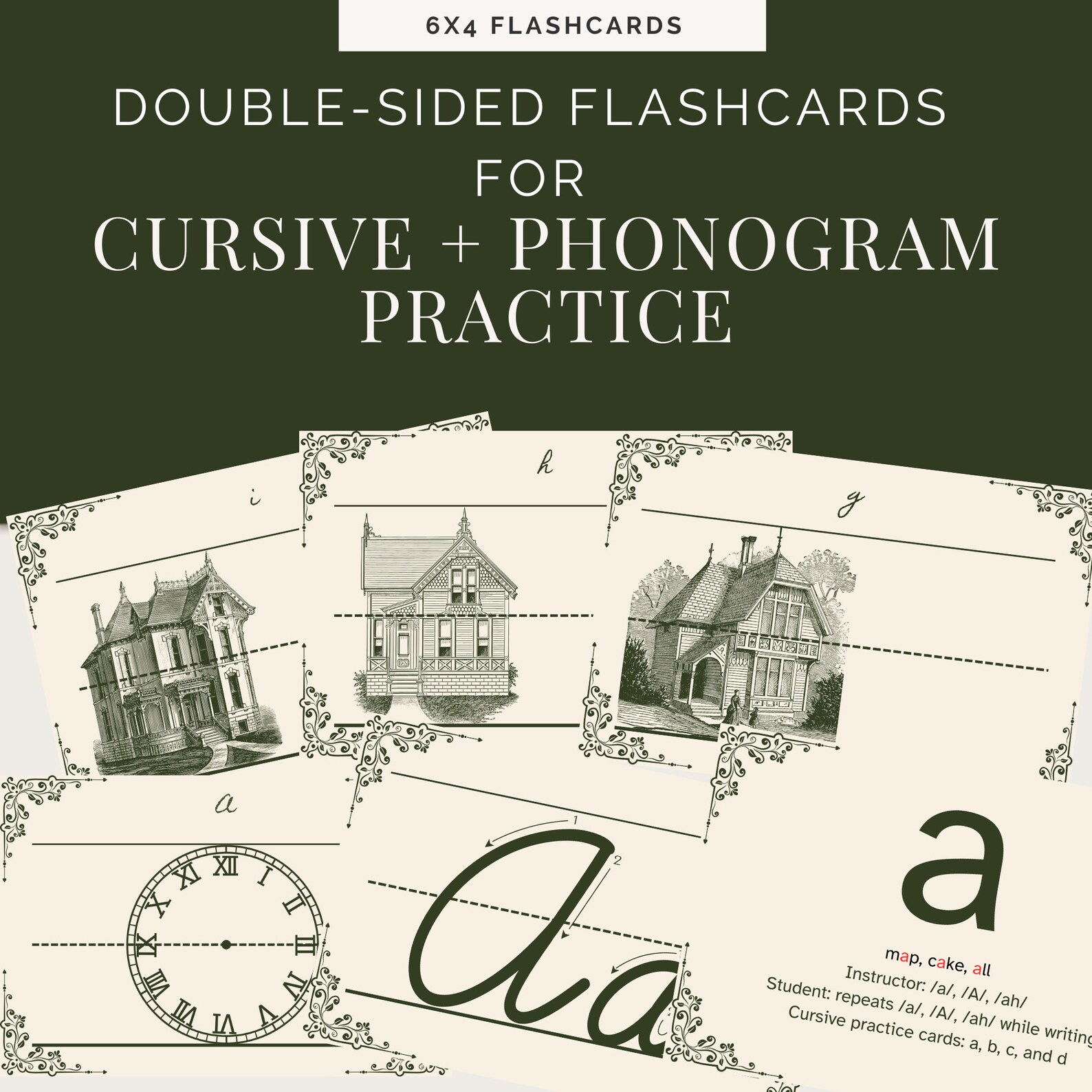 Kids Cursive and Phonogram Practice Set, Phonogram Letter Lessons ...