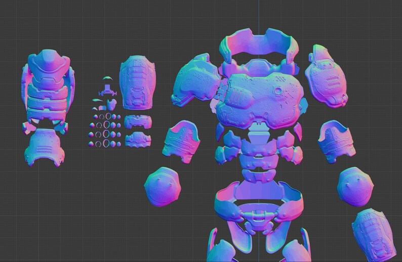 Doom Guy Praetor traje completo STL - Archivos para impresora 3D - Etsy ...