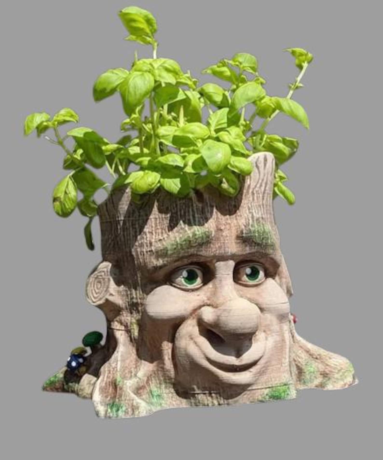 Tree Face Planter STL - Etsy