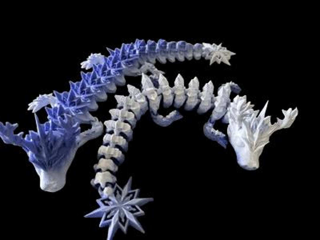 Articulated Snowflake Dragon STL - Etsy