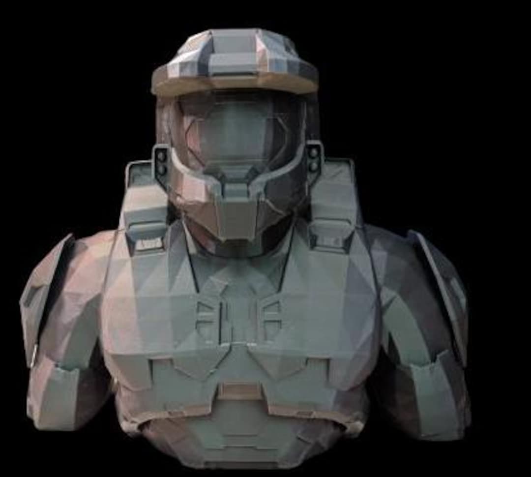 Halo Master Chief Bust STL - Etsy