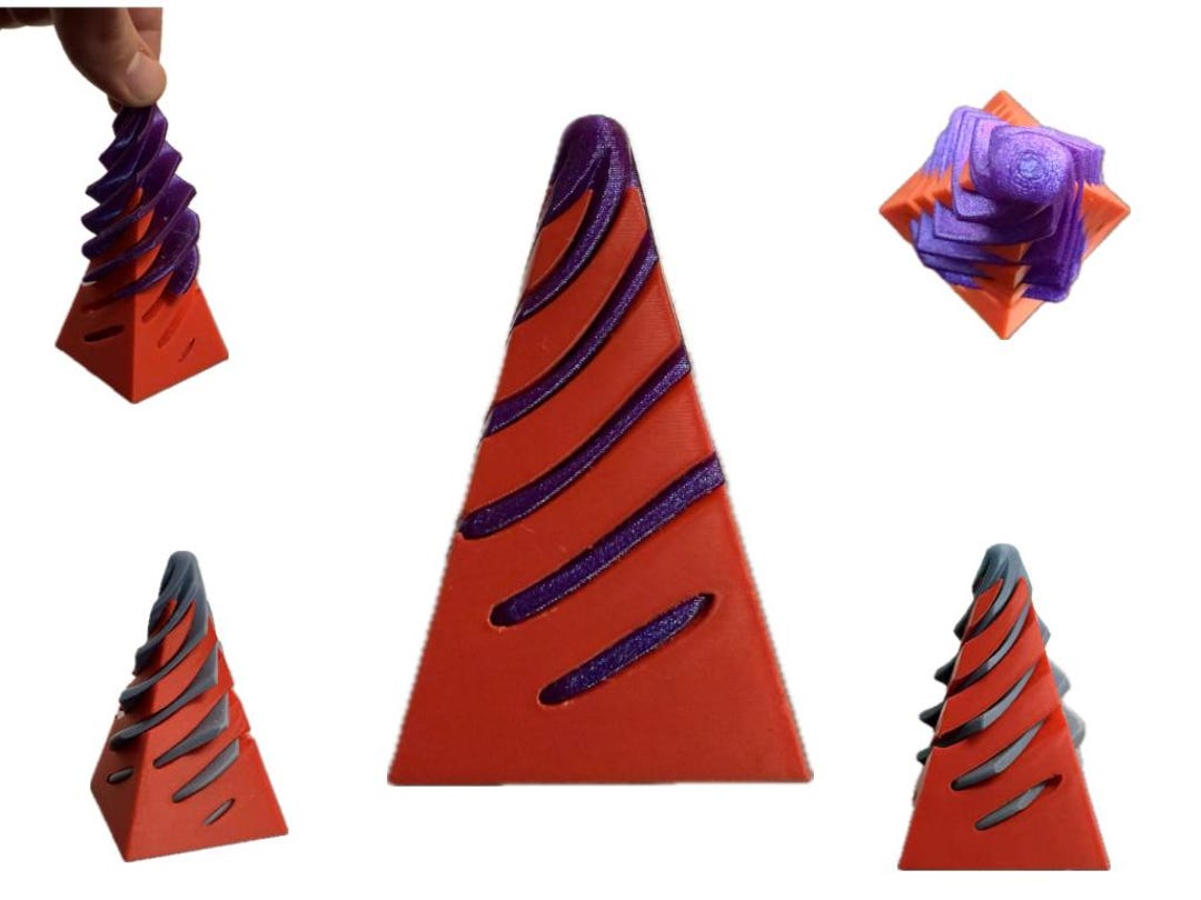 Spiral Passthrough Fidget STL - Etsy