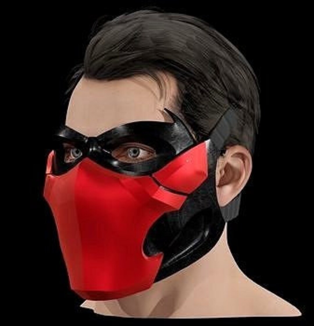 Red Ronin Half Mask STL - Etsy