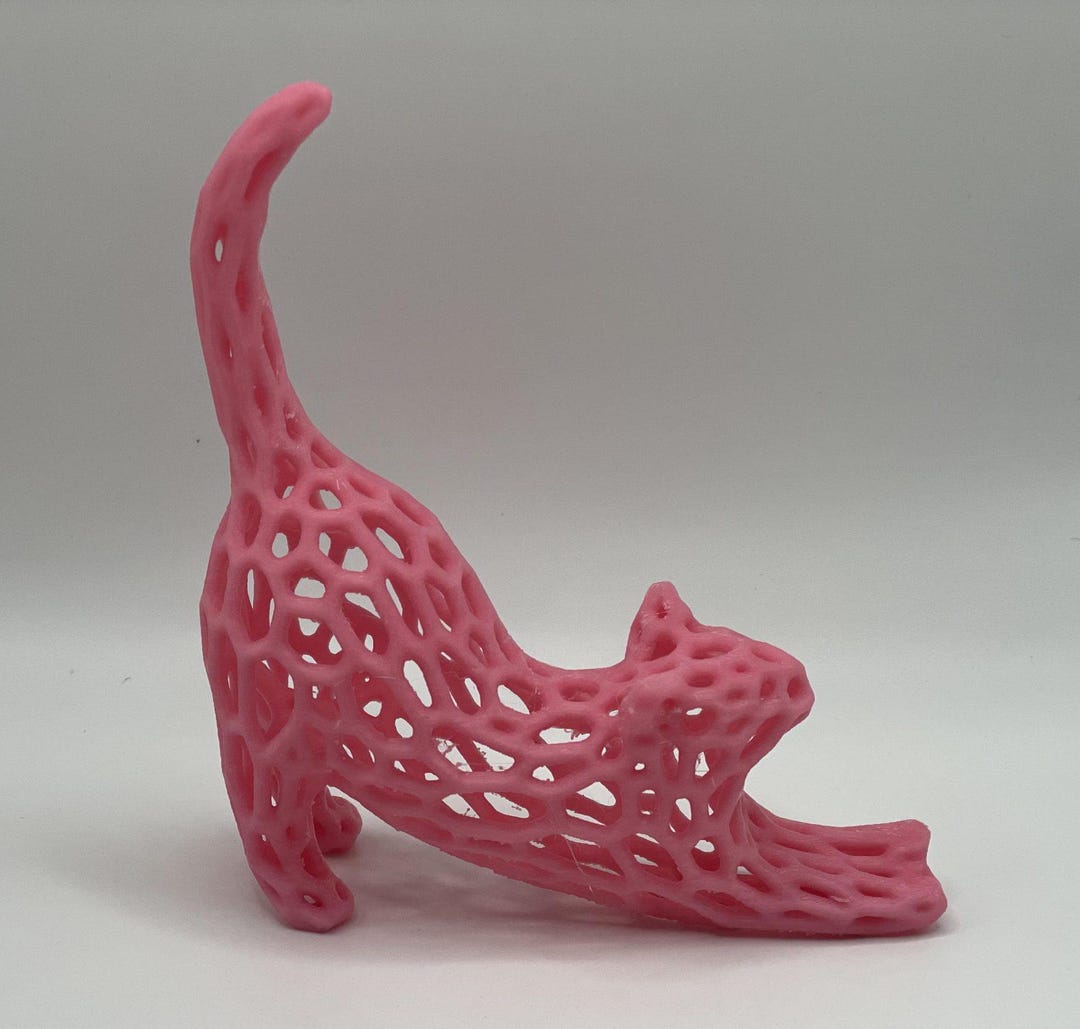 Cat Stretch Voronoi Stl - Etsy
