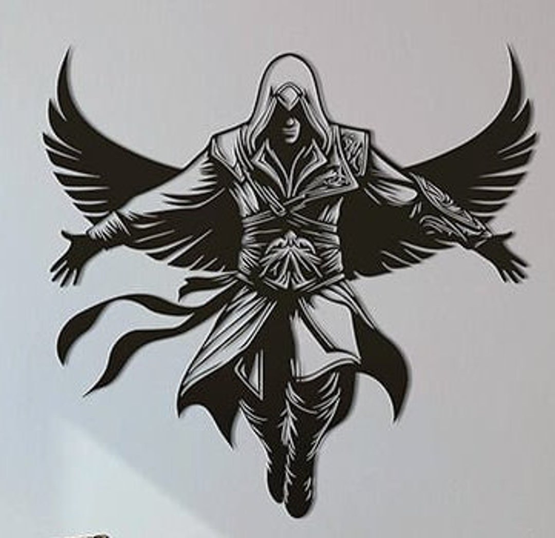 Assassin Wall Art Stencil STL - Etsy