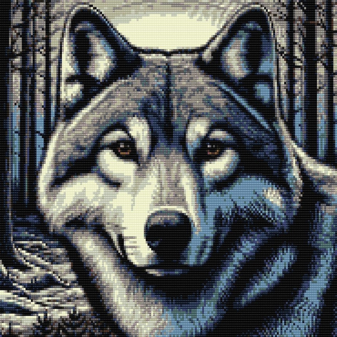 Wolf Loom & Peyote Stitch Patterns for Large Bead Tapestry Using Miyuki ...