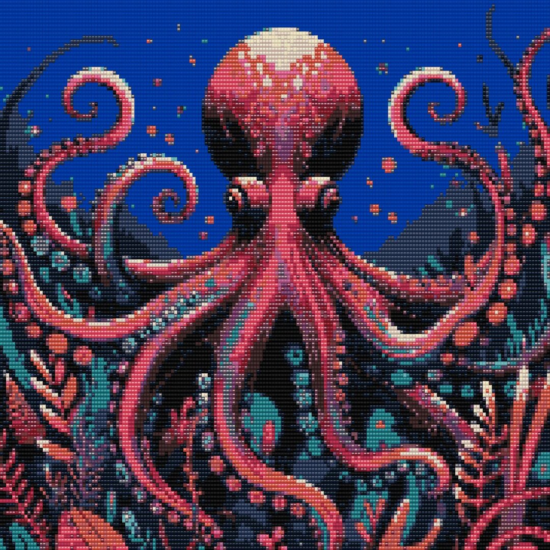 Octopus Loom & Peyote Stitch Patterns for Large Bead Tapestry Using ...