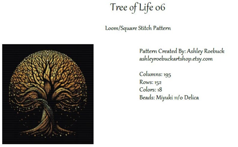 Tree of Life Loom & Odd Peyote Patterns - Large Bead Tapestry Using ...