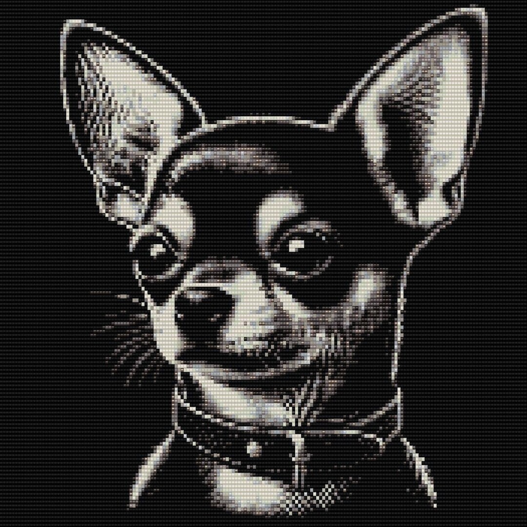 Chihuahua Dog Loom & Square Stitch Pattern Large Bead Tapestry Using ...