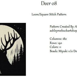 Deer in Forest Loom & Peyote Patterns - Large Bead Tapestry Using ...