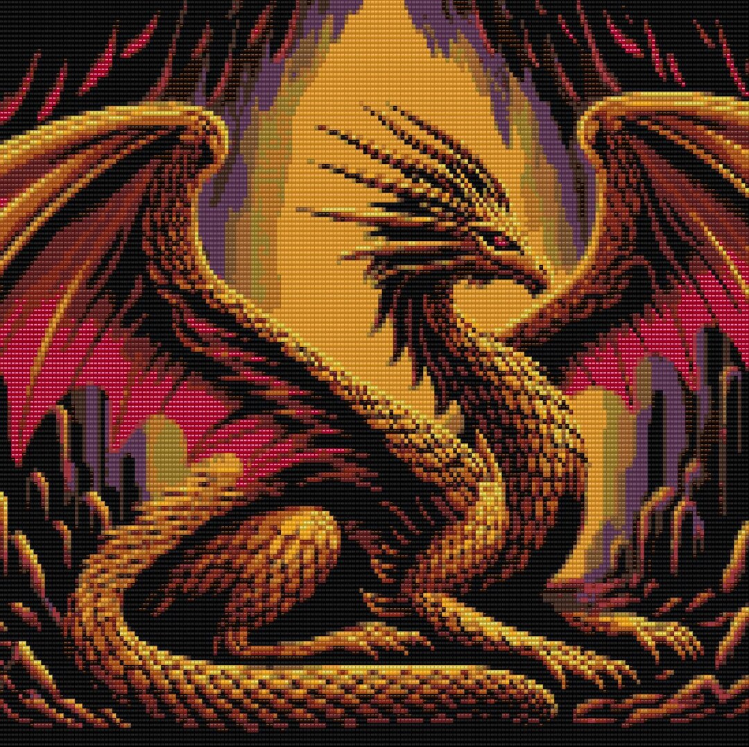 Dragon Loom & Peyote Patterns - Large Bead Tapestry Using Miyuki 11/0 ...