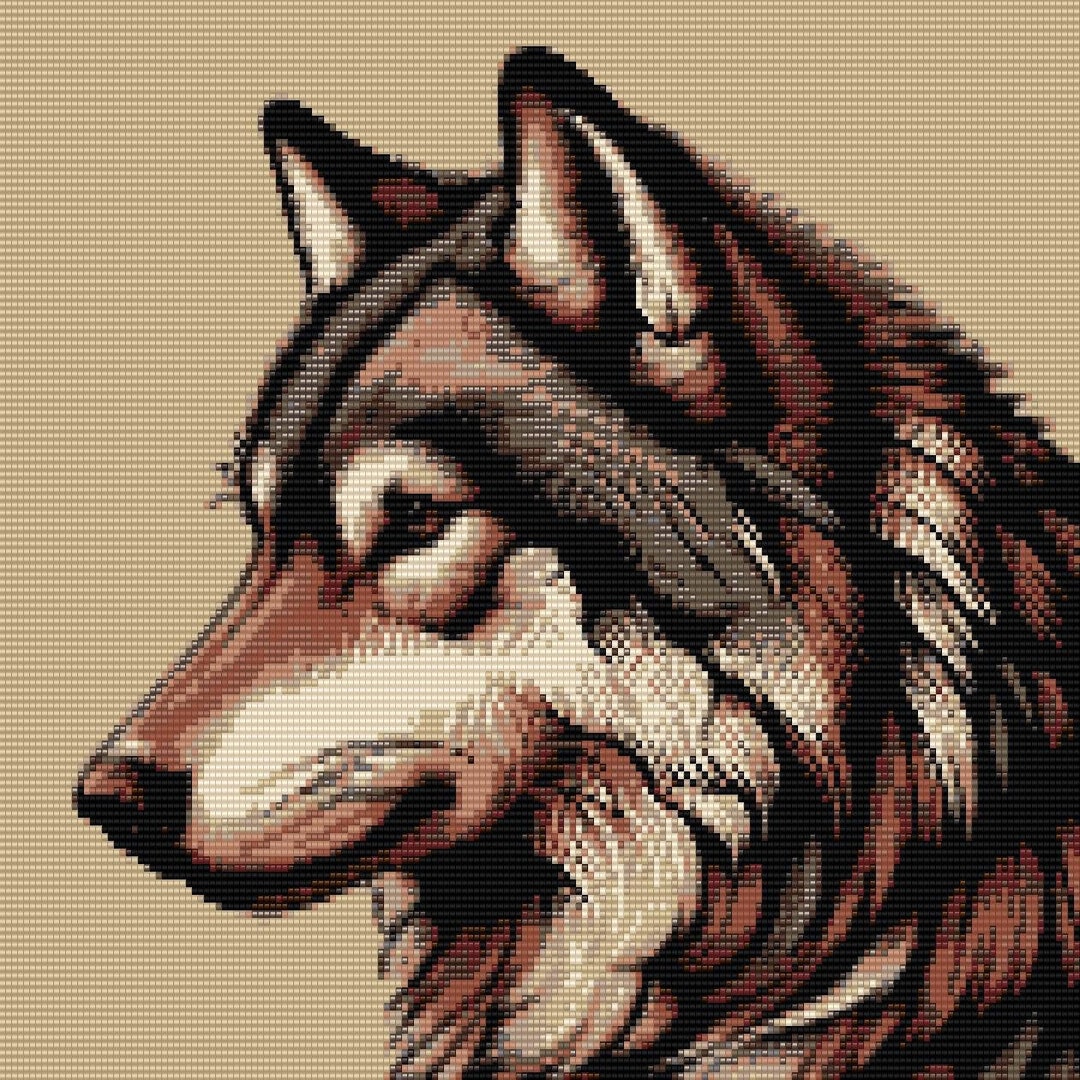 Wolf Loom & Peyote Stitch Patterns for Large Bead Tapestry Using Miyuki ...