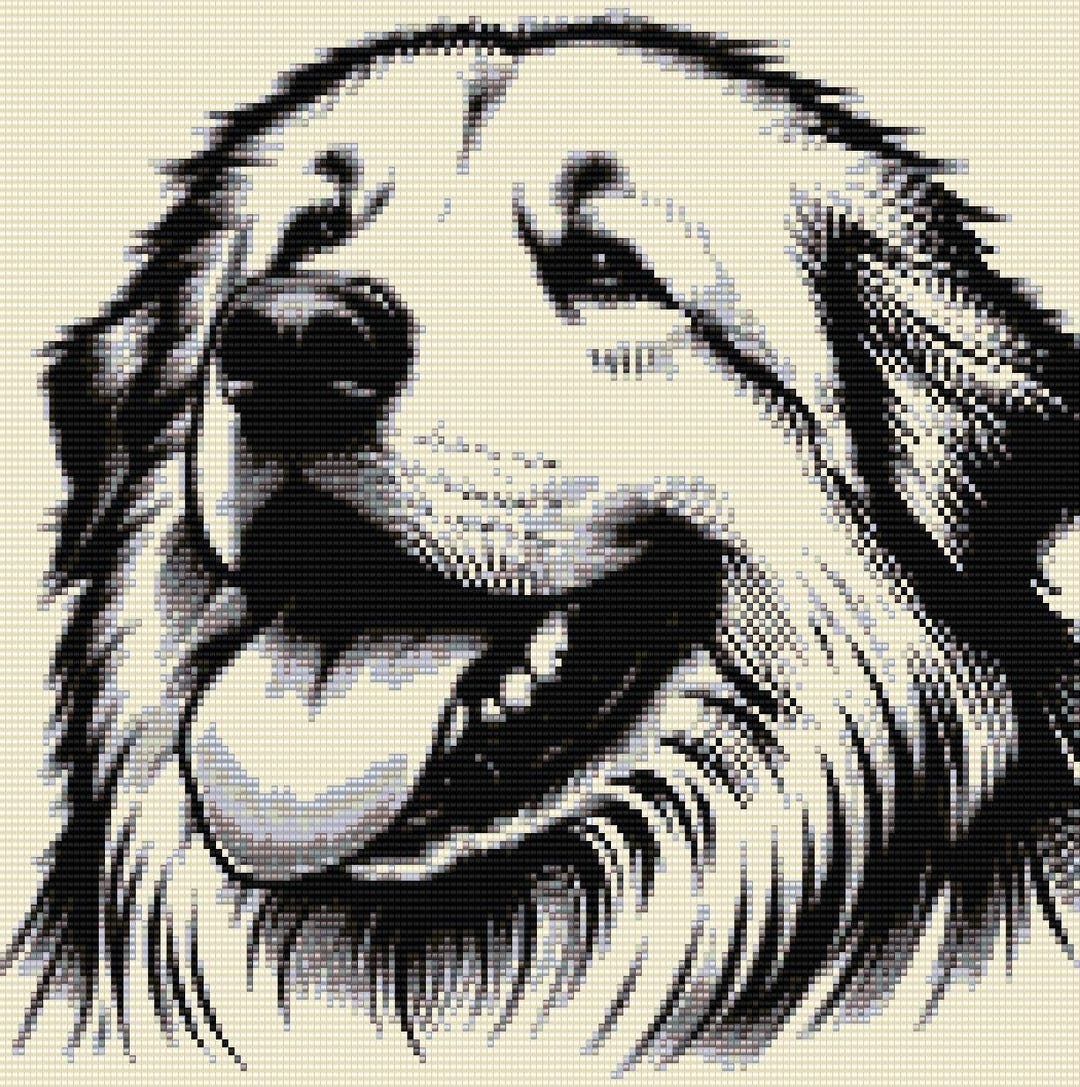 Great Pyrenees Dog Loom & Odd Peyote Stitch Patterns - Large Bead ...