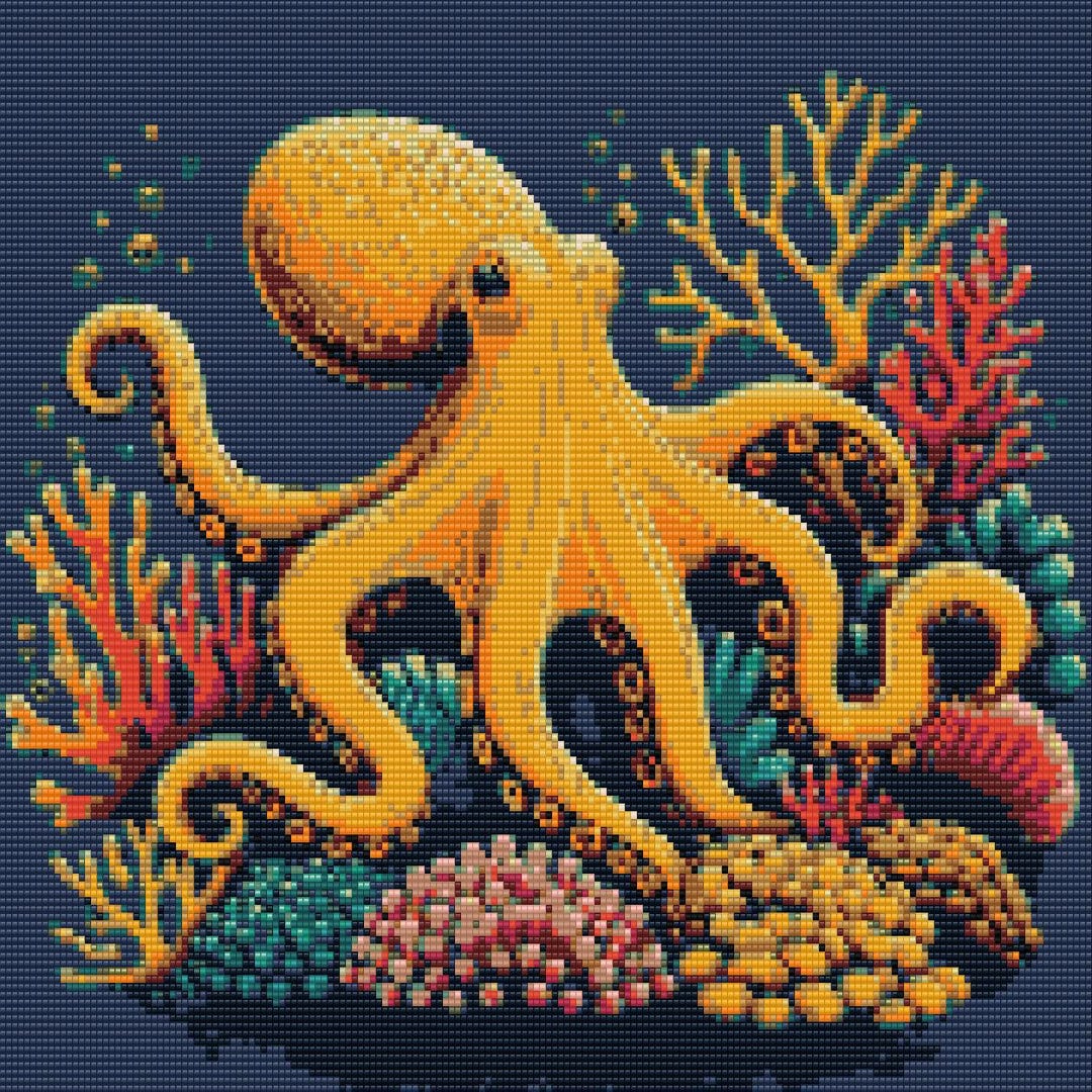 Octopus Loom & Peyote Stitch Patterns for Large Bead Tapestry Using ...