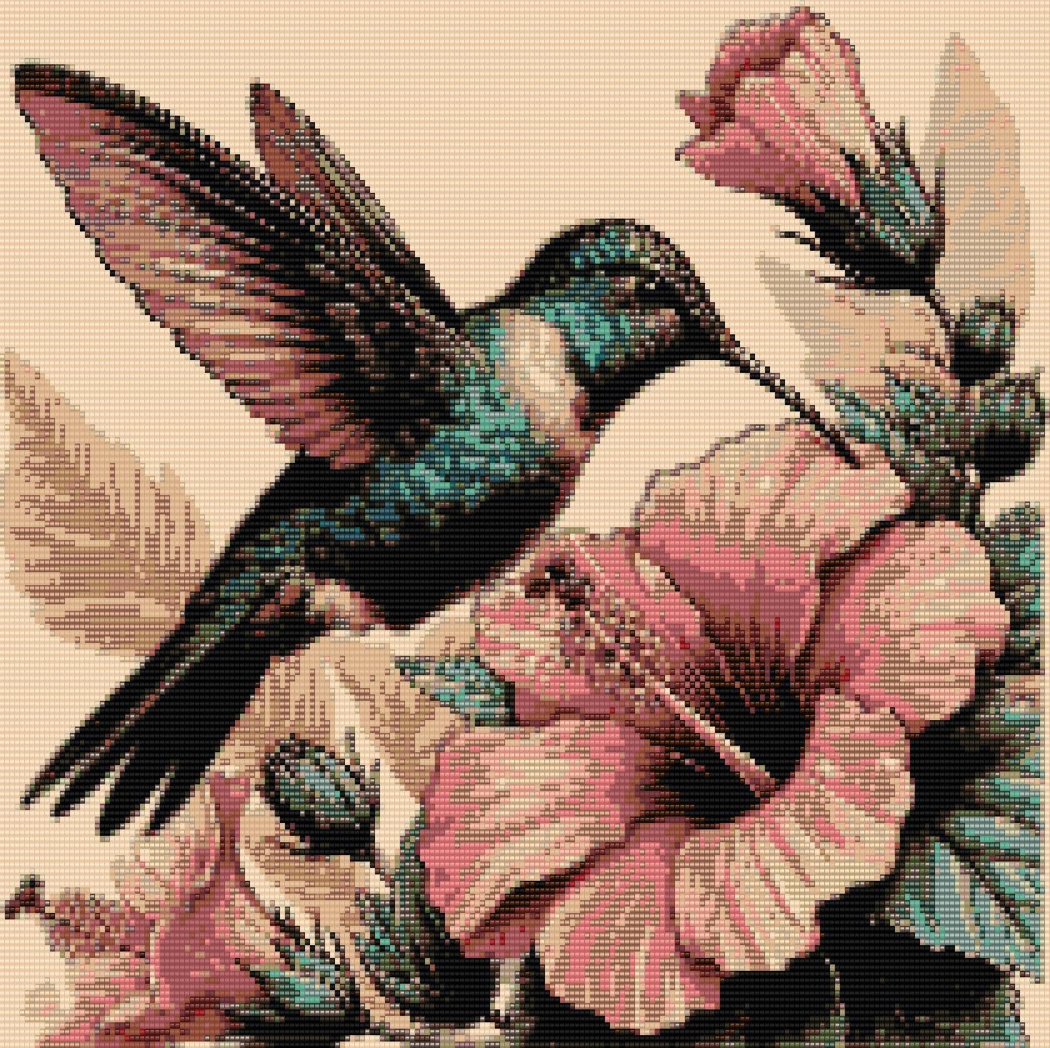 Hummingbird Loom & Peyote Pattern for Large Bead Tapestry Using Miyuki ...