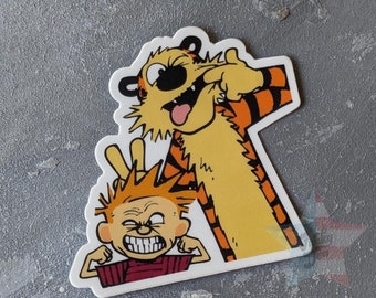 3 Calvin and Hobbes Comic Strip Characters Durable Waterproof Custom ...