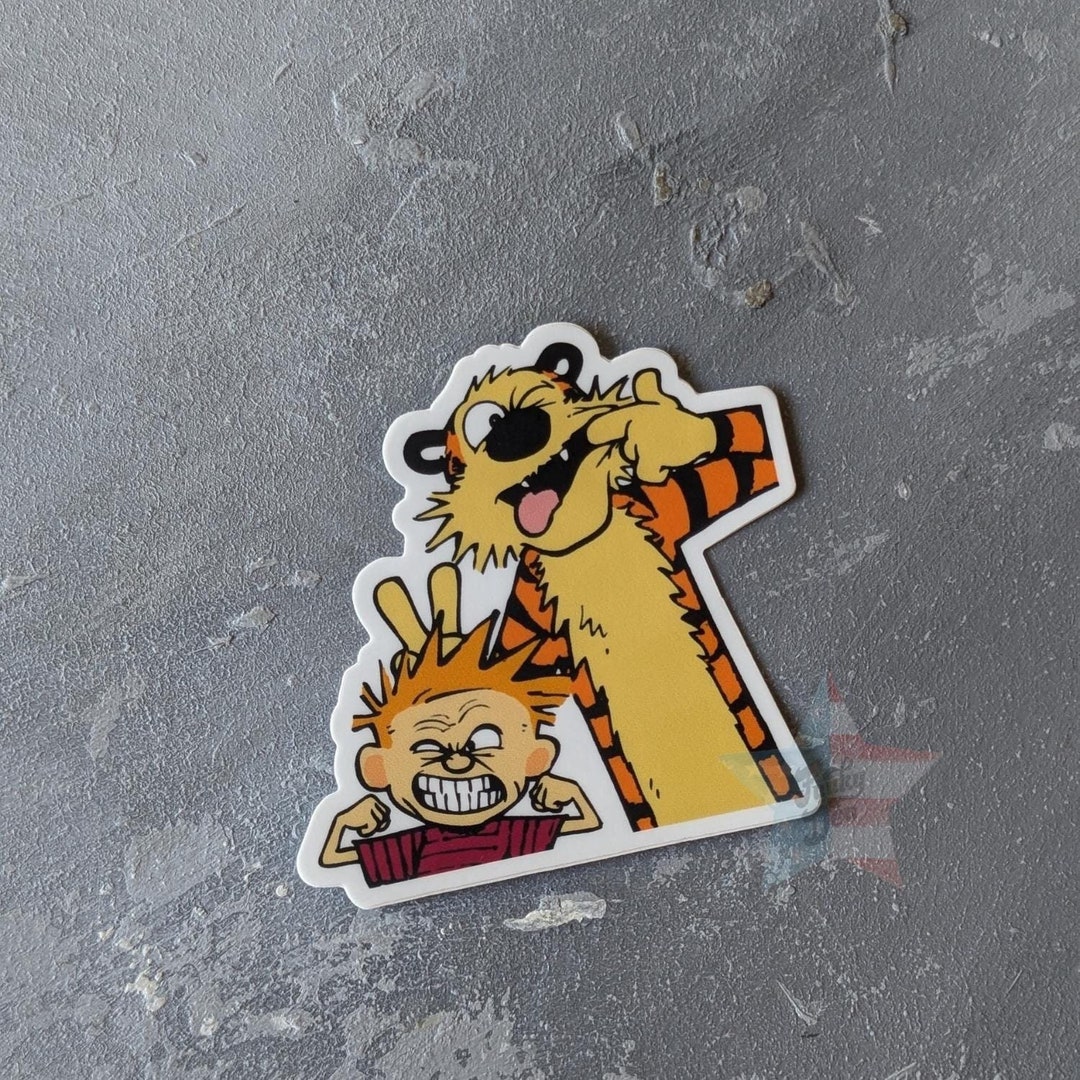 3 Calvin and Hobbes Comic Strip Characters Durable Waterproof Custom ...