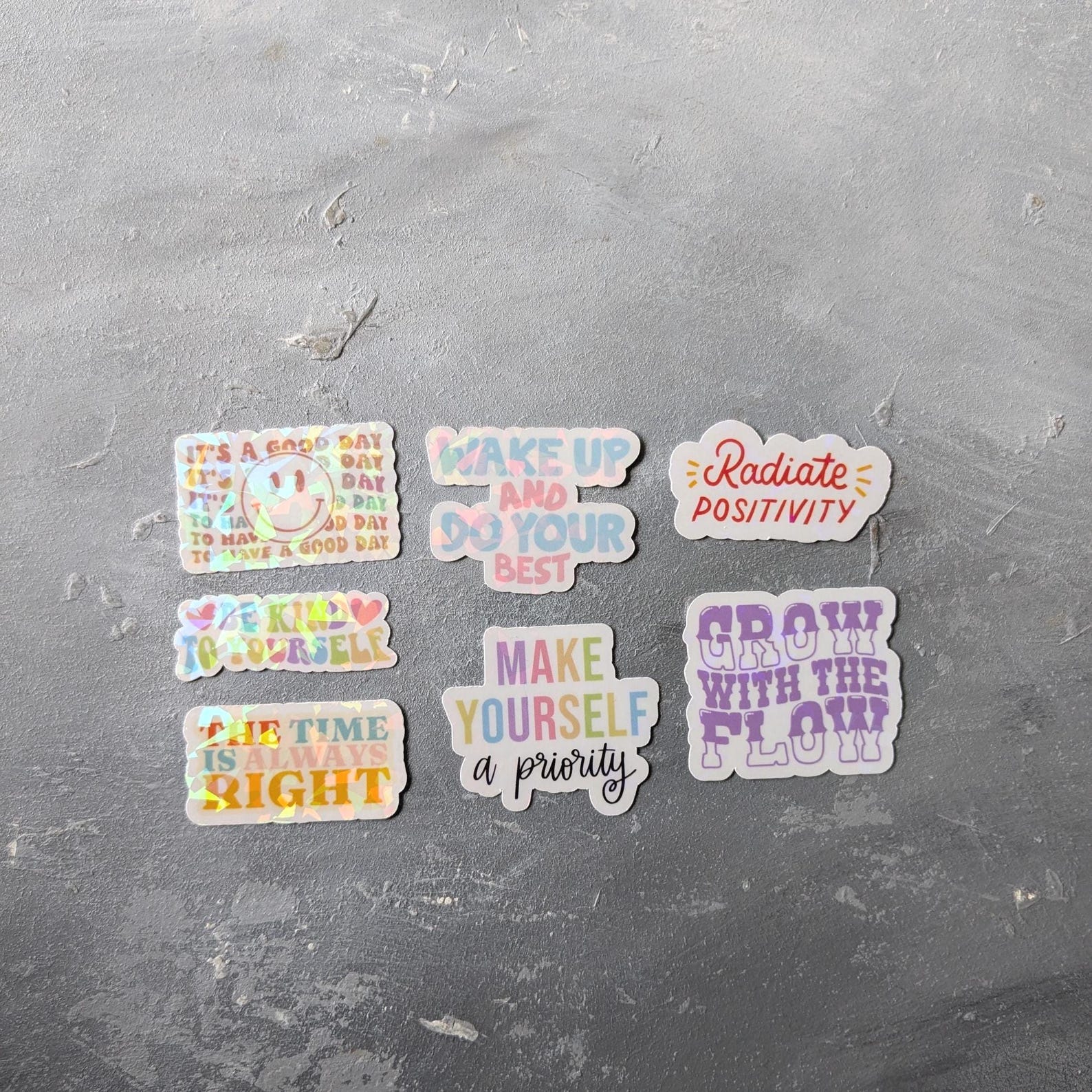 Positive Affirmation Stickers for Kids: Motivational Vinyl Decals - Set ...