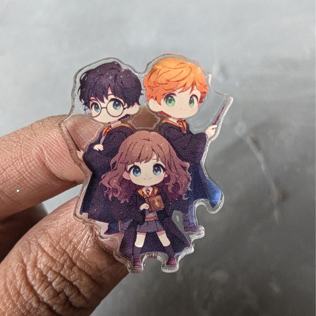 Wizard Friends Acrylic Pin: Whimsical Fan Accessory - Etsy