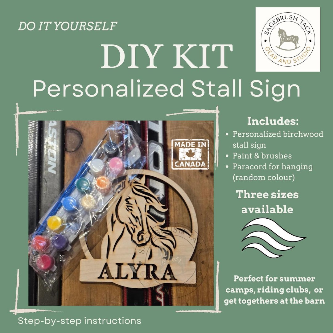 DIY Painted Custom Stall Sign - Etsy