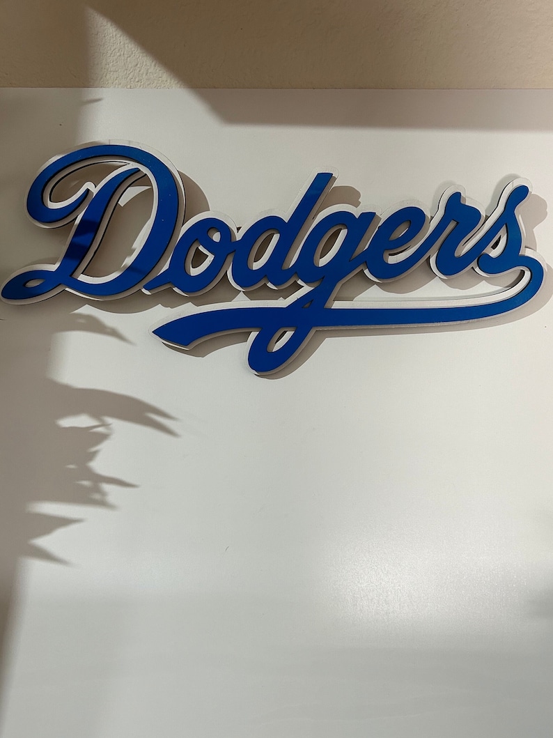 Dodger Baseball Hand Painted Wood Sign 19 - Etsy