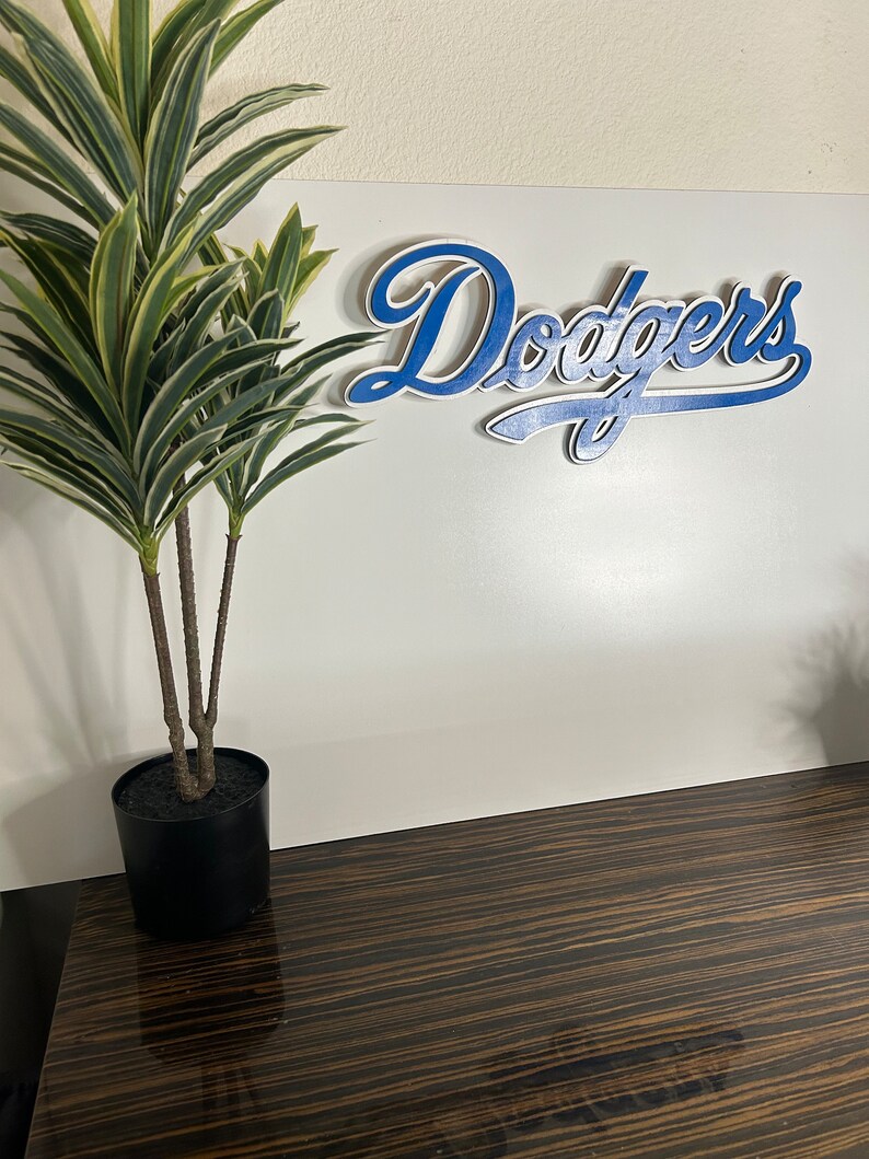 Dodger Baseball Hand Painted Wood Sign 19 - Etsy