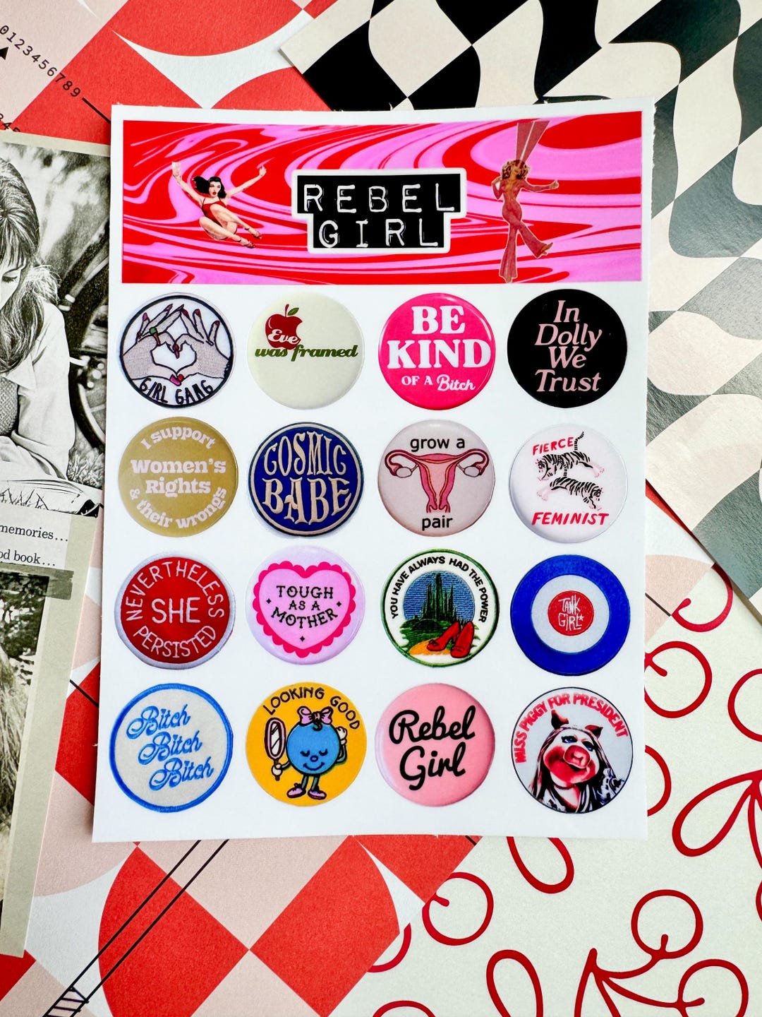Rebel Girl - Sticker Sheet - Etsy