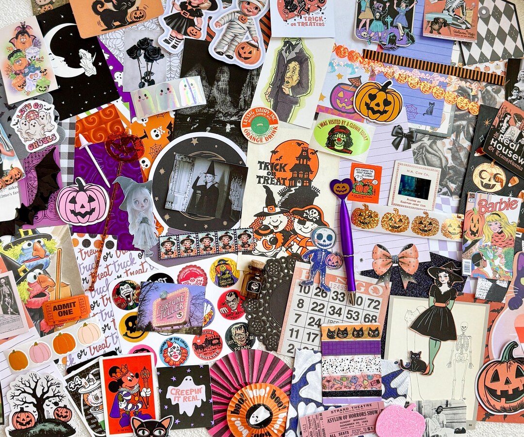Let’s Get Spooky – Halloween Ephemera Pack - Etsy