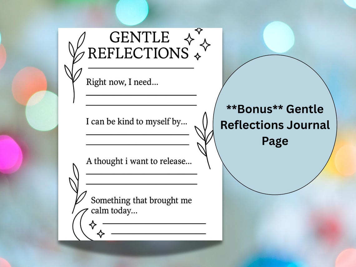 Gentle Reminders Coloring Book for Seasonal Depression, Printable Self ...
