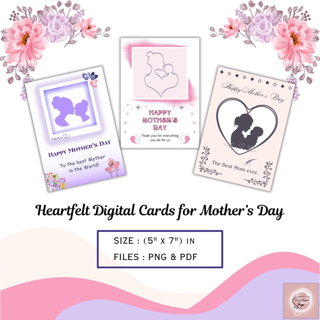 Heartfelt Digital Cards for Mothers Day- Mothers Day Magic Delights ...