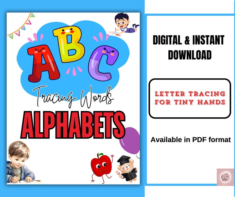 ABC Tracing Words Alphabets- My First Tracing Book : Letters A-Z- Write ...